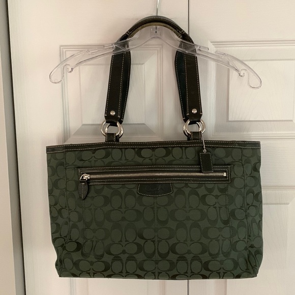 Coach | Bags | Large Green Coach Tote | Poshmark